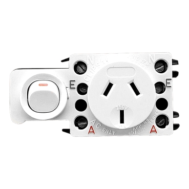 17M-BK - Standard Series, Single Switch Socket Outlet, 250V, 10A ...