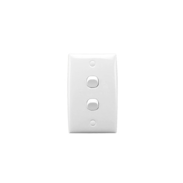 32VA-CM - Flush Switch, Standard Series, 2 Gang, 250VAC, 10A, Standard ...