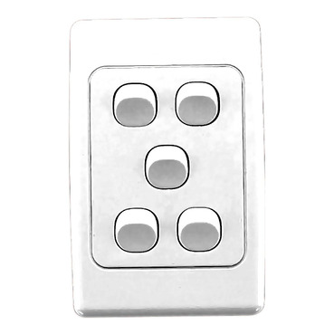 2035VA-SG - SWITCH 5 GANG VERTICAL 10A 250V | Schneider Electric Australia