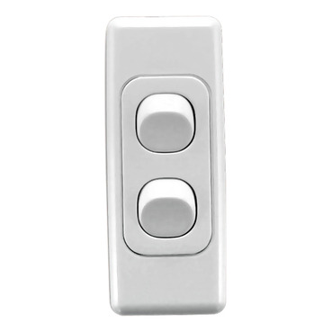 2032A-WE - Flush Switches, 2000 Series, Architrave Size, Switch 2 Gang ...