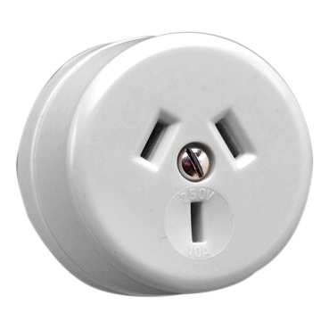 412-WE - Socket Outlets - Surface Mount, single 250V 10A - 3 pin ...