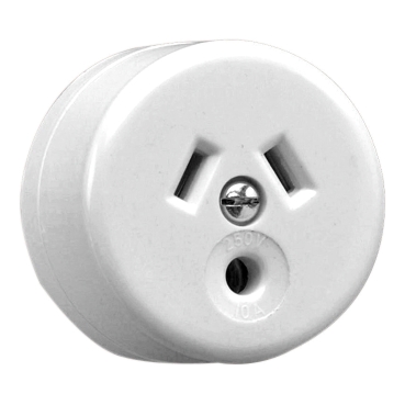 412L-WE - Single Socket Outlet, Standard Series, 250VAC, 15A, 3 PIN ...