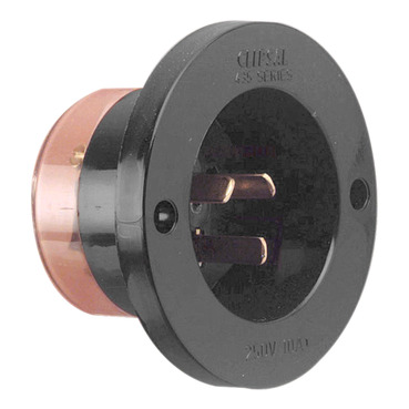 435A-BK - Socket Inlet, Standard Series, 3 PIN, 10A, 250V, Back ...