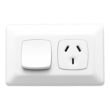 P2015-BK - Single Switch Socket Outlet, Prestige Series, 250V, 10A ...