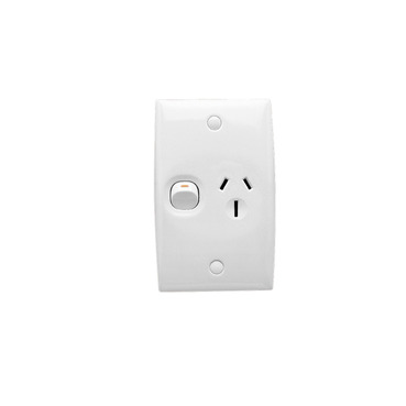15V15-WE - Single Switch Socket Outlet, Standard Series, 250V, 15A ...