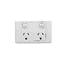 2025L-RD - Socket Outlet, 2000 Series, Double Switch Horizontal, 250V ...