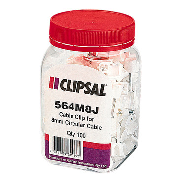 564M8J - Cable Clip, Clipsal - General Accessories, to Suit 8mm ...