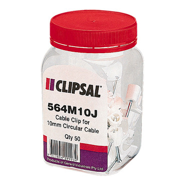 564M10J - Cable Clip, Clipsal - General Accessories, to Suit 10mm ...