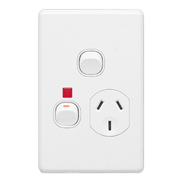 C2015VXN-WE - Switched Socket, Classic C2000 Series, Single Vertical ...