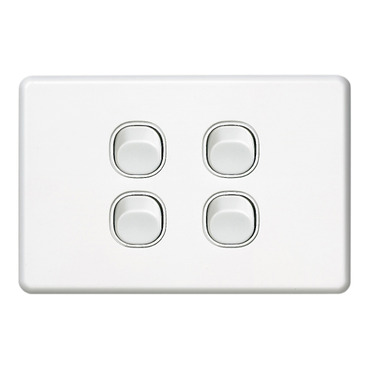 SC2034HA-WE - SWITCH 4 GANG HORIZONTAL | Schneider Electric Australia