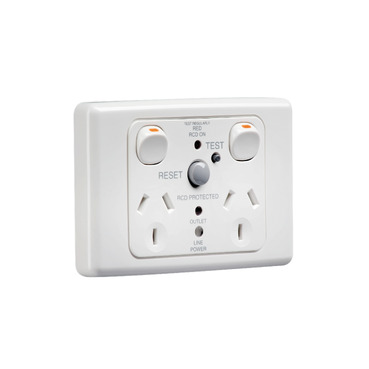 2025RCD30-DB - RCD Protected Twin Switch Socket Outlet, 2000 Series ...