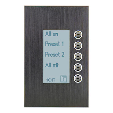 5085DL-HB - Glass Fascia with Grid, C-Bus, for Saturn Wall Switches, 5 ...