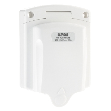 435VFS15-WE - Socket Inlet, Standard Series, 3 PIN, 15A, 250V, IP34 ...