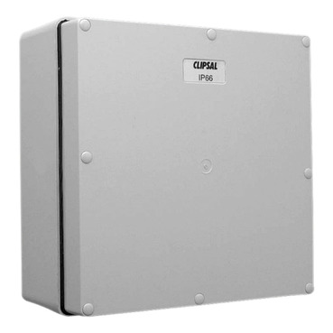56JB4-GY - Junction Box, Clipsal - 56 Series, IP66, 4 Gang (198 x 198 x ...