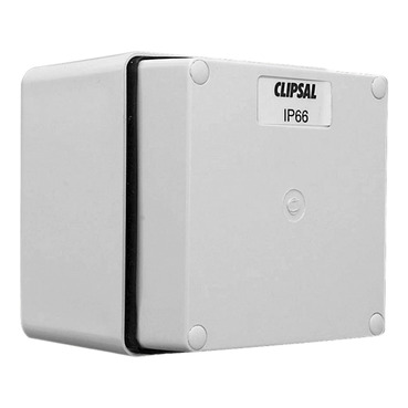 56JB1SWA-GY - Junction Box, Clipsal - 56 Series, 1 Gang, 20mm I.D, 3 ...