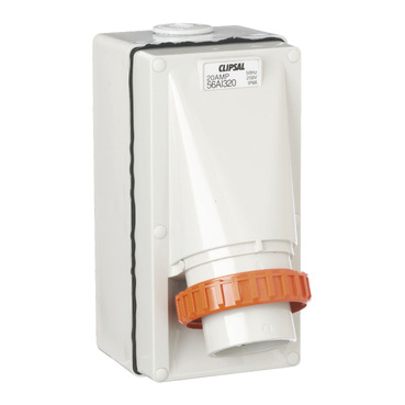56AI320-GY - Appliance Inlet, Clipsal - 56 Series, IP66, 250V 20A - 3 ...