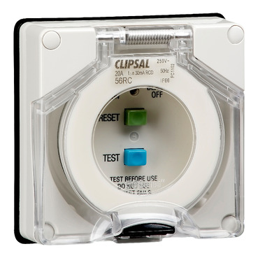 56RCLE-GY - Residual Current Circuit Breaker, Clipsal - 56 Series, 2 ...