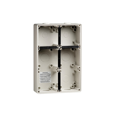 56E6-WW - Mounting Back Box, Clipsal - 56 Series, 6 Gang | Schneider ...