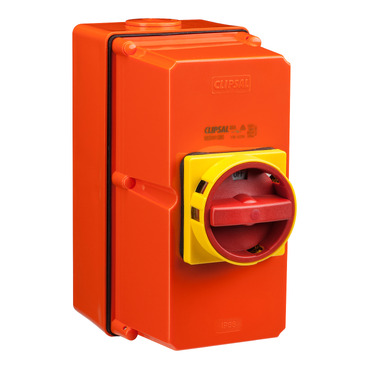 56SWH432-RO - Surface Switch, Clipsal - 56 Series, 2 Gang Four Pole 32A ...