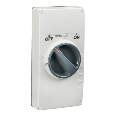 56SWHS463LE-CG - Clipsal - 56 Series, Surface Switch 2 Gang Four Pole ...