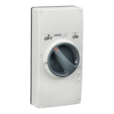 56SWHS363LE-GY - Surface Switch, Clipsal - 56 Series, 2 Gang Three Pole ...