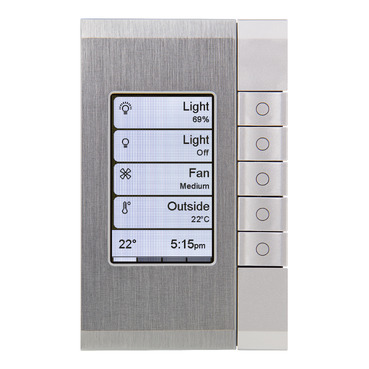 5085EDLW-SS - Wall Plate, C-Bus, Saturn, Enhanced Dynamic Labelling ...