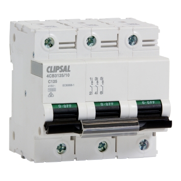 4CB380D10 - Miniature Circuit Breaker, Clipsal - Max 4, 3 Pole, 4.5 ...