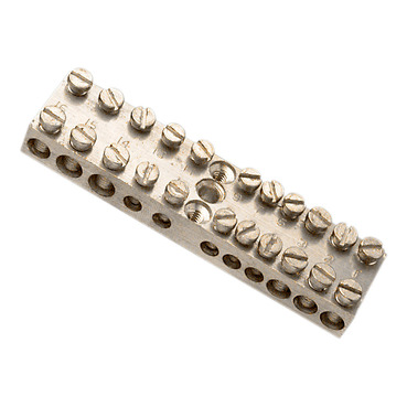 L16P - Clipsal MAX4, Brass link bar 100 A 500 V 16 hole | Schneider ...