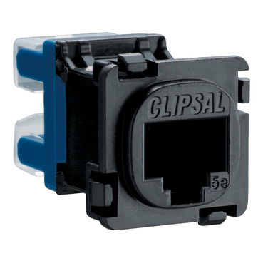 30RJ45SMA5-BK - Modular Socket, Clipsal Actassi, Category 5E, RJ45 ...
