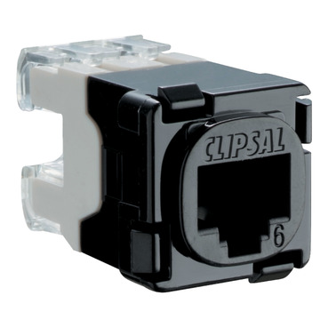 30RJ45SMA6-BK - Modular Socket, Clipsal Actassi, Category 6, UTP, RJ45 ...