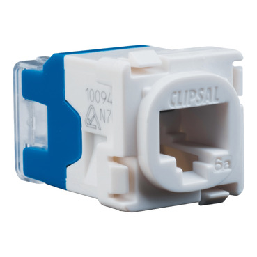 30RJ45SMA6A-WE - Modular Socket, Clipsal Actassi, Category 6A, UTP ...