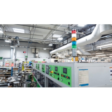 Modular tower light, Harmony XVU, illuminated LED units, red, 60 ...