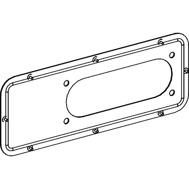 KSB400DCZFL21 - Mounting plate, Canalis KS, 400A, for tap off units ...