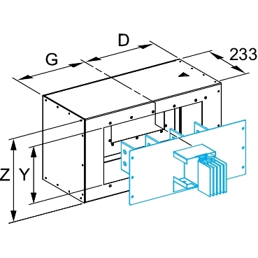 KTB0726CR1 - Feed unit protective cover, Canalis KTA 5000A, KTC 6300A ...