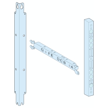 LVS03546 - Mounting plate, PrismaSeT G, for FuPact ISFL160/ISFL250 to ...