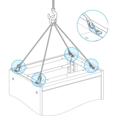 LSM58471A - Prisma iPM M - set of 4 lifting rings for floor-standing ...