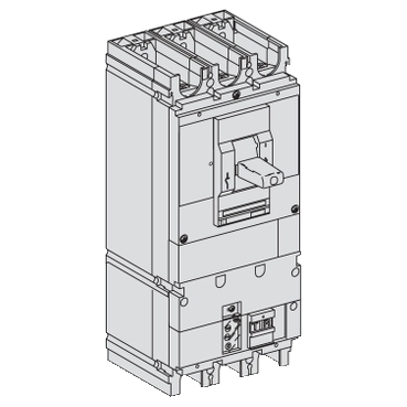 32933 - Compact Vigi NS630N - disjoncteur - STR23SE - 630A - 3P 3d ...