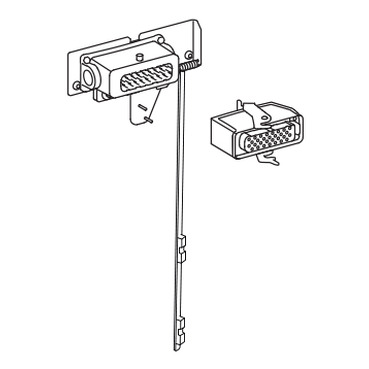 EXEPLWD3B3-A - LV connector plug, EasyPact EXE, 64 pin, withdrawable ...