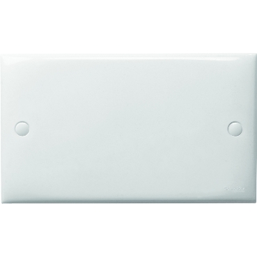 E31_2X_WE - S-Classic - blank plate - 2 gangs - white | Schneider ...