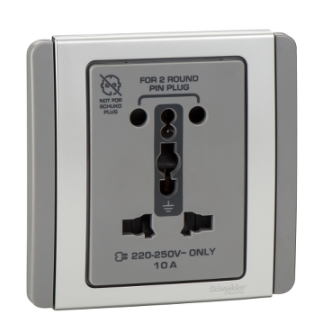 E3426_10IS_GS - Neo - 10A - 250V - international socket - grey silver ...