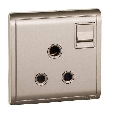 E8215_15C_WG_G11 - Pieno 15A 250V 1Gang Switched Socket,Wine Gold ...