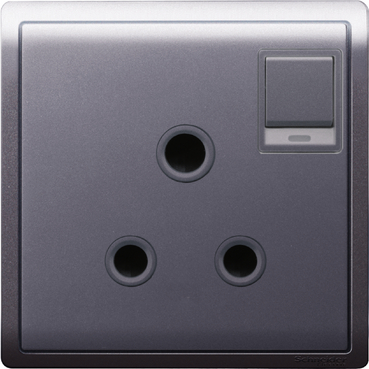E8215_15N_LS - 15A 250V 1 Gang 3 Round Pin Switched Socket with Neon ...