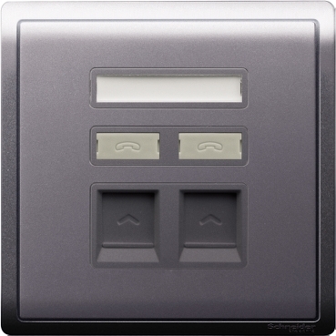 E8232RJS_5_LS - 2G RJ45 Data Outlet, Cat 5e, Keystone on Shuttered ...