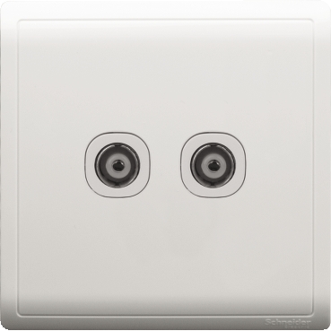 E8232TVFMM_WE - 2 Gang TV Master/FM Socket, White | Schneider Electric ...