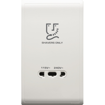 E82T727V_WE - 115V/240V Universal Shaver Unit, Vertical, White ...