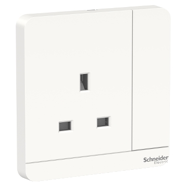 E8315_WE_G2 - AvatarOn - 13A 250V 1Gang Switched Socket, White | 施耐德电气