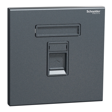E8331RJS4_SL_CS - Telephone socket, AvatarOn, 1 gang, shuttered ...
