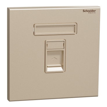 E8331RJS4_WG_CS - Telephone socket, AvatarOn, 1 gang, shuttered ...