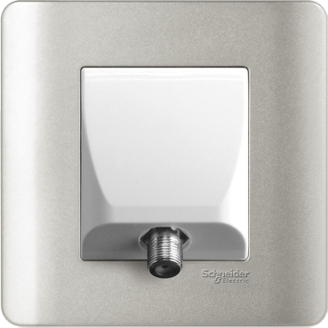 E8431CATV_SW - 1 Gang CATV Socket, Silver White | Schneider Electric ...
