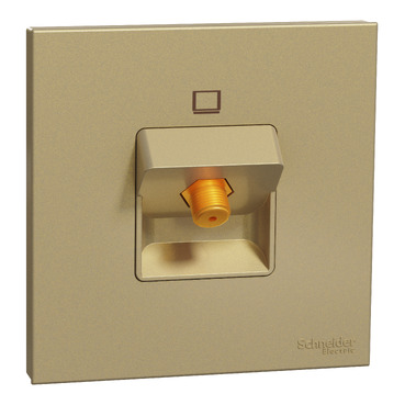 E8731TVF_WG - CATV socket, AvatarOn C, 1 gang, F connection, 45 degree ...